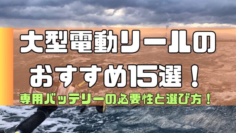 【2026年最新】大型電動リールのおすすめ15選！専用バッテリーの必要性と選び方も紹介！ | 2馬力ボート釣行記